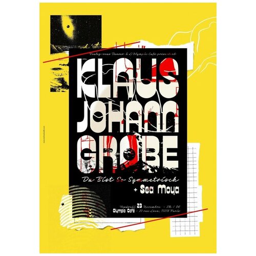Плакат, постер на бумаге Klaus Johann Grobe/Клаус Иоганн Гроб. Размер 21 х 30 см