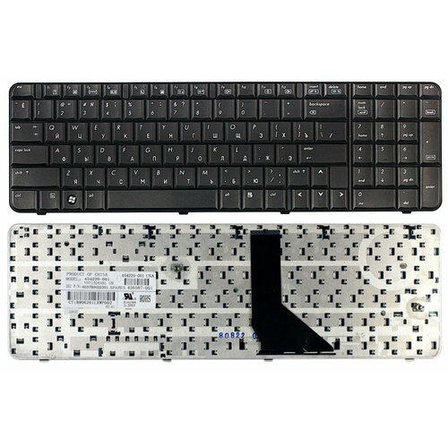 Клавиатура для HP Compaq 454220-001 черная