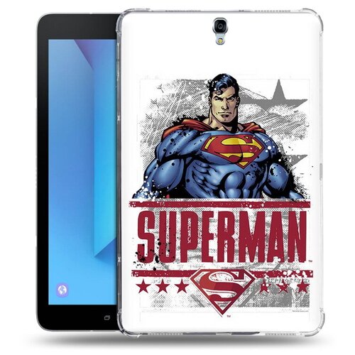 Чехол задняя-панель-накладка-бампер MyPads рисунок супермен для Samsung Galaxy Tab S3 9.7 SM-T820/T825 противоударный