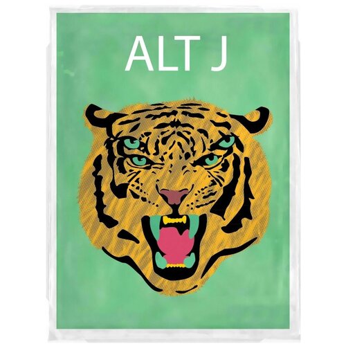 Плакат, постер на бумаге Alt-J/Альт-Джей. Размер 21 х 30 см
