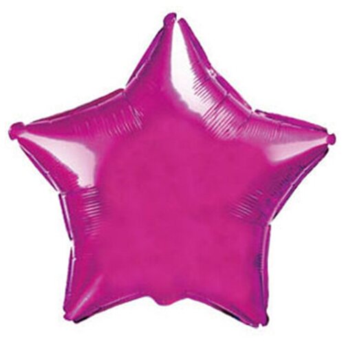 Большие малиновые шары "Ультра звезда" яркого розового цвета, для девочки на праздничную выписку из роддома или день рождения, 2 штуки