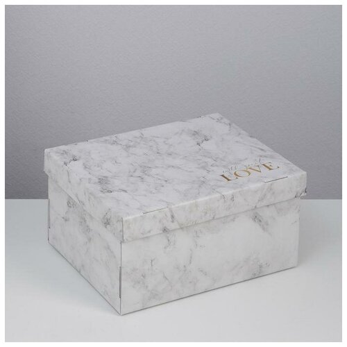 Коробка складная «Мрамор», 31,2 х 25,6 х 16,1 см