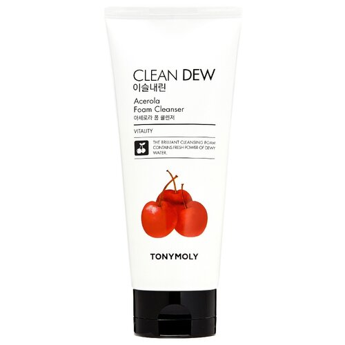 TONY MOLY пенка для умывания Clean Dew с экстрактом ацеролы, 180 мл, 287 г