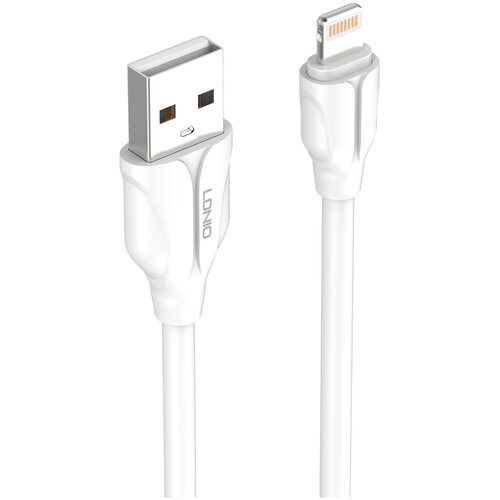 Кабель LDNIO LS362/ USB Lightning/ 2m/ 2.4A/ медь: 120 жил/ White