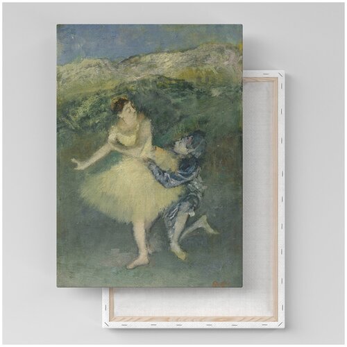 Картина на холсте с подрамником / Edgar Degas / Дега Эдгар - Арлекин и Коломбина