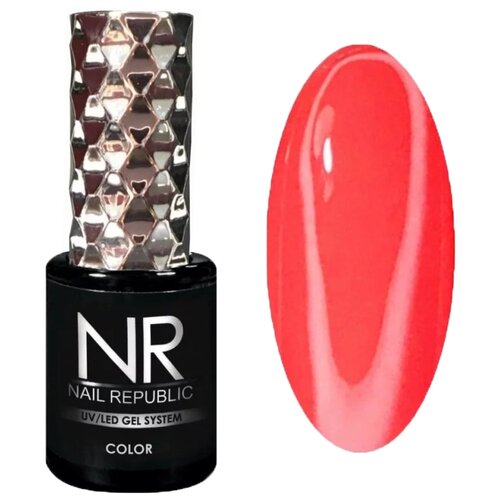 Nail Republic гель-лак для ногтей Color, 10 мл, 10 г, 222 настурция