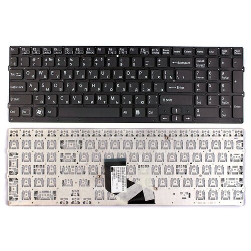 Клавиатура для ноутбука Sony Vaio VPC-F21Z1R черная без рамки