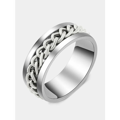 Кольцо, размер 16, серебряный