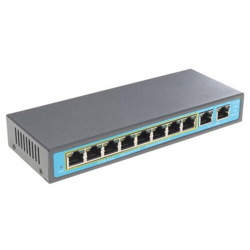 POE-коммутатор 8-канальный, 2xRJ45 UPLINK, POE-A, 144Вт | ORIENT SWP-7508POE/2P PS 1GB