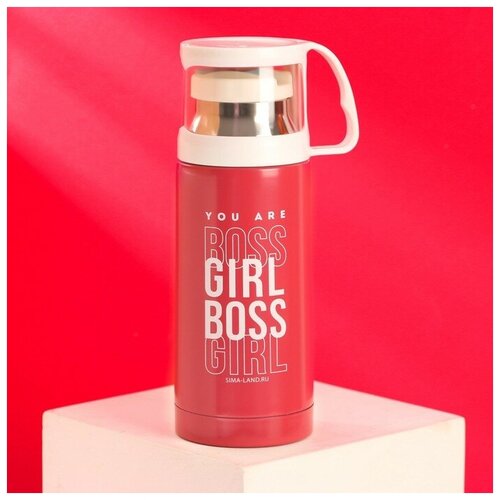 Термос "Girl Boss", 350 мл / 8 марта / Подарок