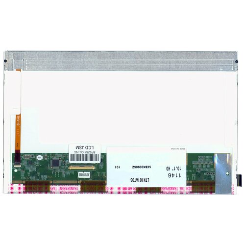 Матрица (экран) LTN101AT03, LTN101AT03-303 для ноутбука, 10.1", 1366x768, 40-pin, светодиодная (LED), глянцевая, Normal, без креплений