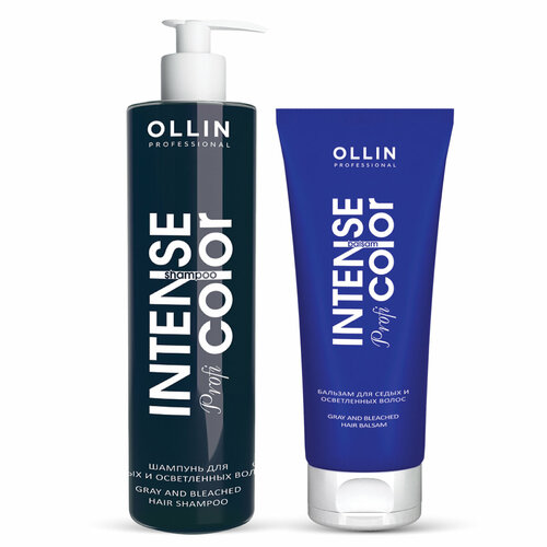 Набор INTENSE PROFI COLOR для тонирования волос OLLIN PROFESSIONAL седые и осветленные 250+200 мл