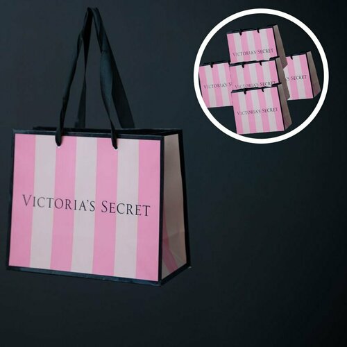 Набор 5 штук подарочные пакеты Victoria's Secret маленький
