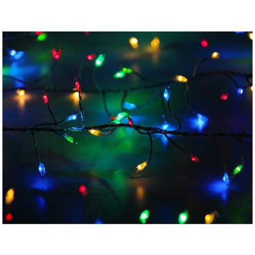 Электрогирлянда фейерверк (роса), 720 разноцветных mini-LED огней, 7.2+5 м, серебряная проволока, уличная, Koopman International AX8717460