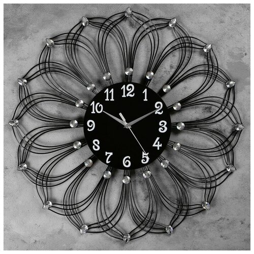 Часы настенные, серия: Ажур, "Пильо", плавный ход, d=59 см, циферблат 22 см