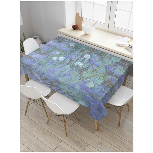 Скатерть прямоугольная JoyArty на кухонный стол "Река судьбы" из оксфорда, 180x145 см