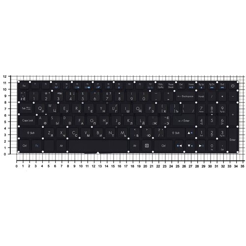Клавиатура для ноутбука Acer Predator Helios 300 G3-571 черная с подсветкой