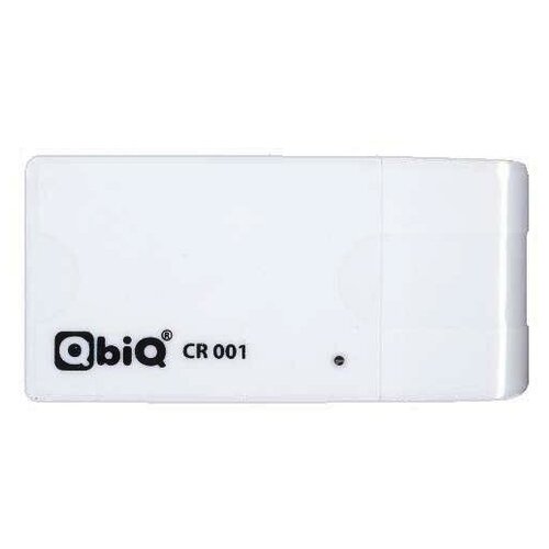 Картридер QbiQ CR001 usb 2.0 TF-microSD, SD-MMC, MS, M2 - белый
