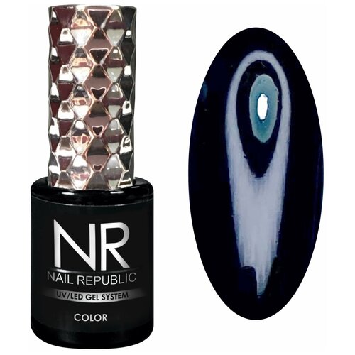 Nail Republic гель-лак для ногтей Color, 10 мл, 10 г, 100 черный