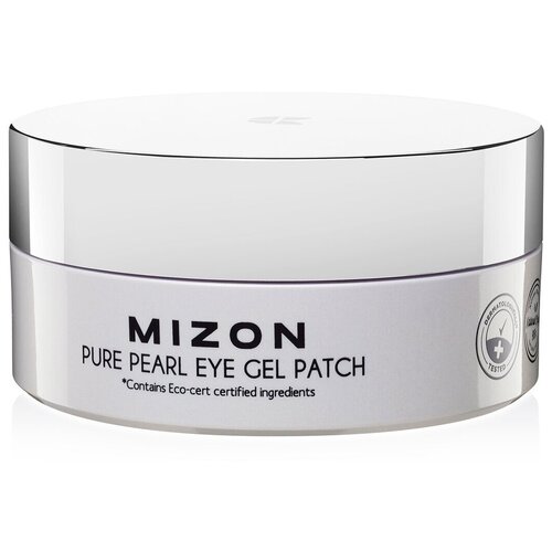 Патчи под глаза гидрогелевые с экстрактом белого жемчуга Mizon Pure pearl eye gel patch, 60 шт.