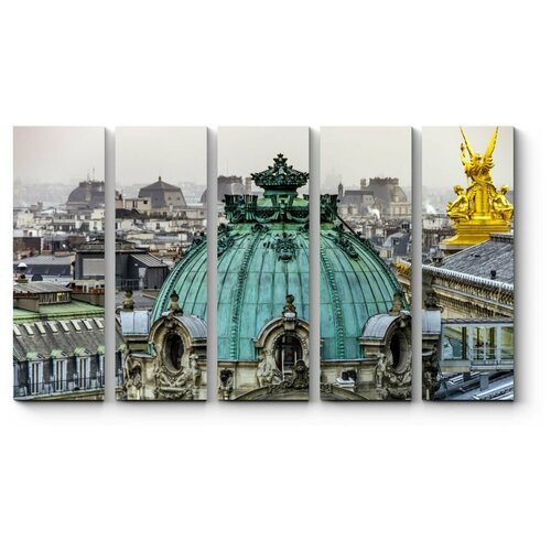 Модульная картина Вид на Париж с крыши Оперы90x54