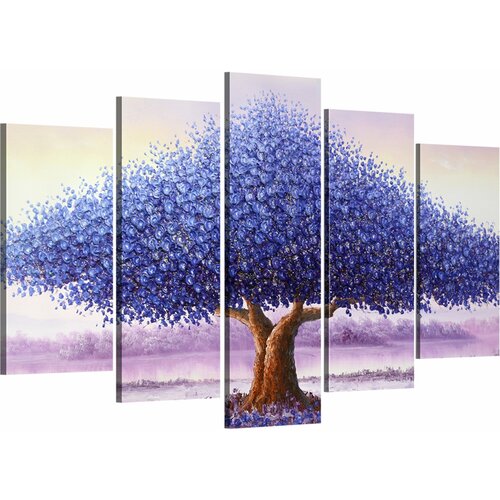 Модульная картина для интерьера "Сказочное дерево", 80х125см, MD0141