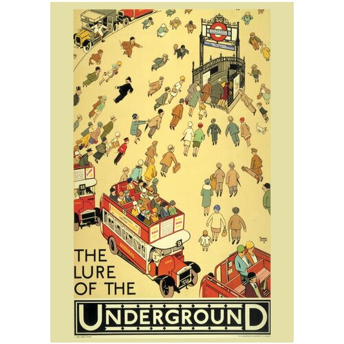 Постер / Плакат / Картина Underground 60х90 см в подарочном тубусе