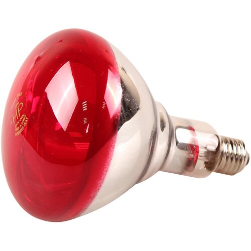 Лампа инфракрасная 100 Bт JK Lighting, E27 BR125, закаленное стекло, красная