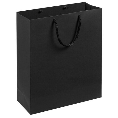 Пакет подарочный бумажный Wide, 28x23x9.2см, черный
