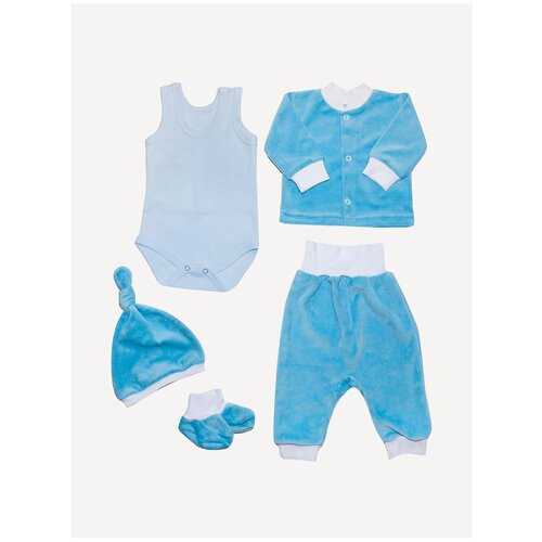 Комплект одежды Клякса, размер 20-62, голубой