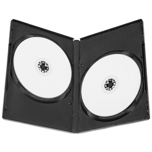 Коробка DVD Box для 2 дисков, 14мм черная, упаковка 30 шт.