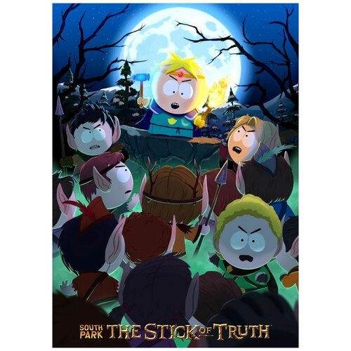 Плакат, постер на холсте South Park-The Stick of Truth/Южный Парк-Ветка Правды/. Размер 21 на 30 см