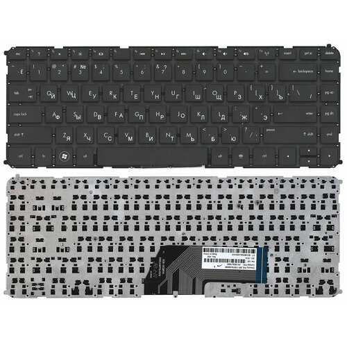 Клавиатура для ноутбука HP ENVY Ultrabook 4-1227tu черная без рамки