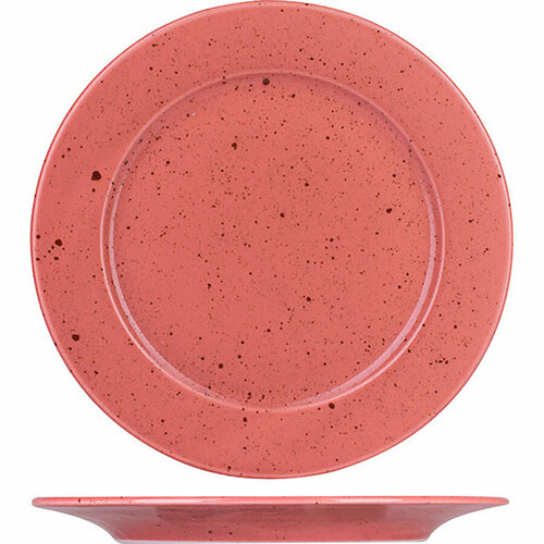 Набор из 6 мелких тарелок "Lifestyle Terracotta" круглая, 20х20х1,5 см, красный, фарфор, Lilien Austria, LST2120