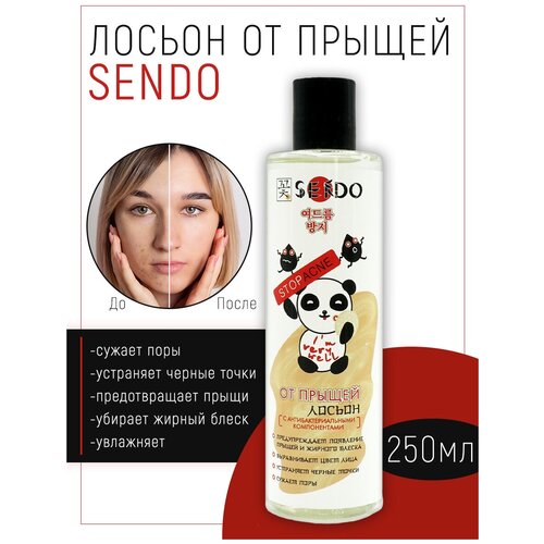 Лосьон от прыщей Sendo, антибактериальный, 250 мл