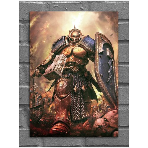 Постер Вархаммер 40000 Warhammer: Грозорожденный Вечный (Stormcast Eternal), на А5