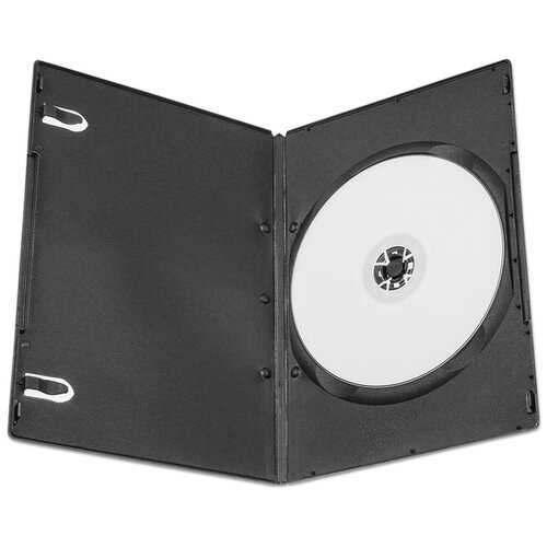 Коробка DVD Box для 1 диска, 7мм (slim) черная, упаковка 30 шт.