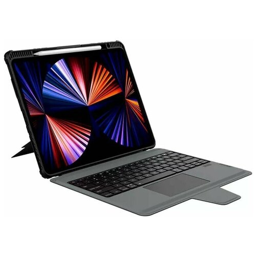 Противоударный чехол клавиатура Nillkin Bumper Combo Keyboard Case для Apple iPad Pro 12.9 2020/2021/2022, черный