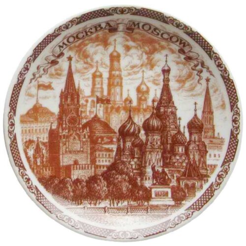 Сувенирная тарелка Старая Москва 15 см
