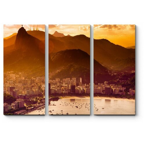 Модульная картина Чудесный Рио-де-Жанейро 100x72