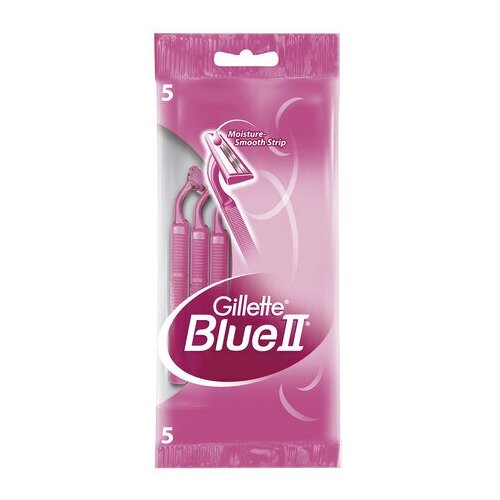 Бритвы одноразовые комплект 5 GILLETTE (Жиллет) BLUE 2, 4 шт