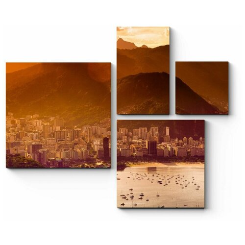 Модульная картина Чудесный Рио-де-Жанейро 112x93