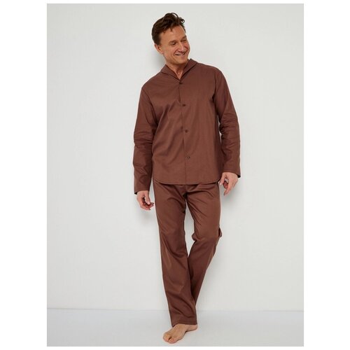 Пижама  Малиновые сны, размер 52, коричневый