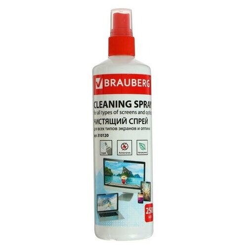 Brauberg Спрей BRAUBERG для очистки LCD(ЖК)-мониторов, 250 мл