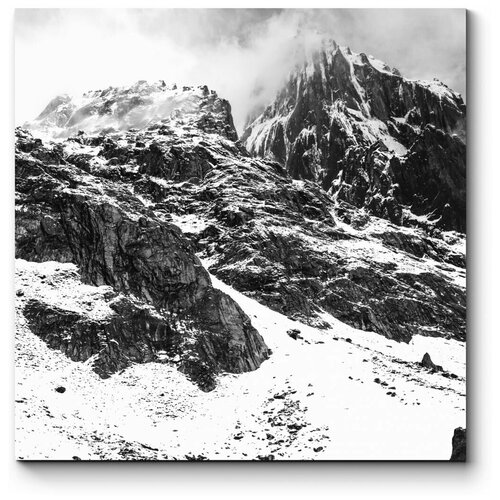 Модульная картина Неприступные горы 130x130