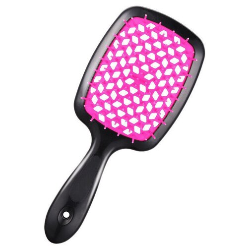 Расческа для мокрых волос, массажная продувная расческа для сухих и влажных волоc, розовая, Universal-Sale