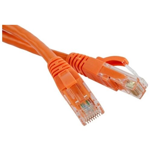 Патч-корд RJ45 - RJ45, 4 пары, FTP, категория 6A, 1 м, оранжевый, LSZH, LANMASTER