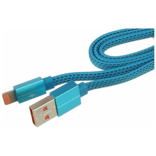 Шнур USB дата-кабель совместимый с iPhone 5/6 1м Full Speed плоский