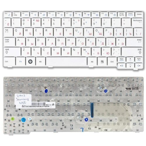 Клавиатура для ноутбука Samsumg CNBA-5902768A белая