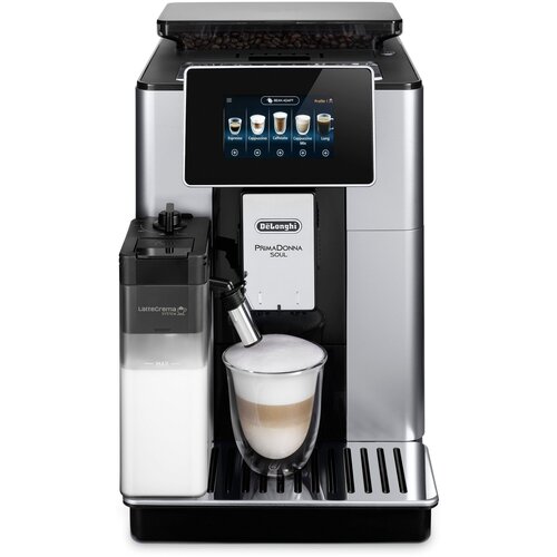 Кофемашина  De'Longhi PrimaDonna SOUL ECAM610.55.SB, металлик/черный